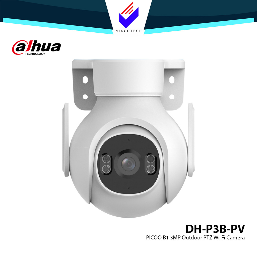 Dahua DH-P3B-PV PICOO B1 3MP IP66 Protection OUTDOOR Pan & Tilt Wi-Fi ...