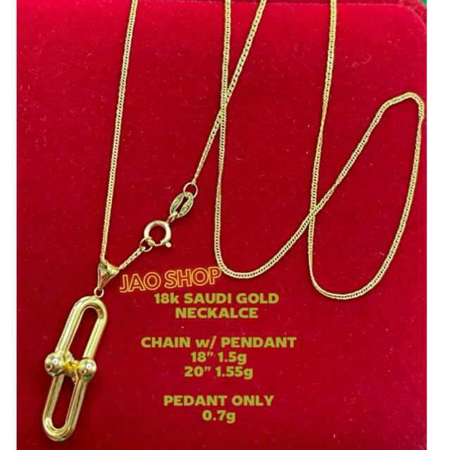 COD PAWNABLE 18k SAUDI GOLD NECKLACE | Shopee Philippines