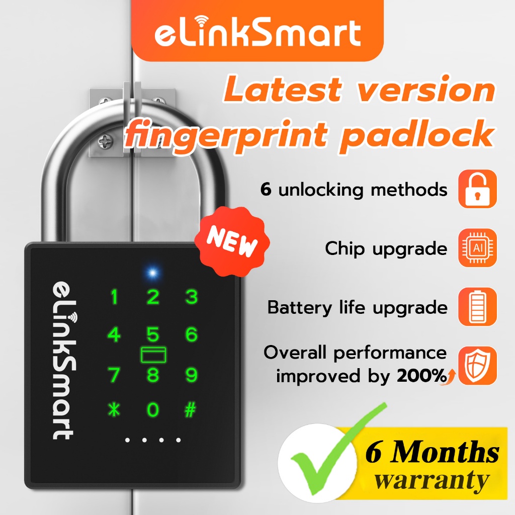 Smart Padlock Padlock with code Smart Digital Door Lock Password ...