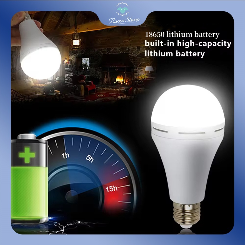 Rechargeable Emergency Light bulb Portable Outdoor & Indoor Waterproof ...