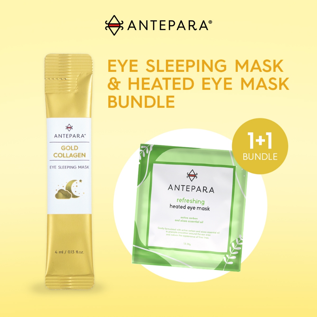 Antepara Gold Collagen Eye Sleeping Mask & Heated Eye Mask Bundle ...