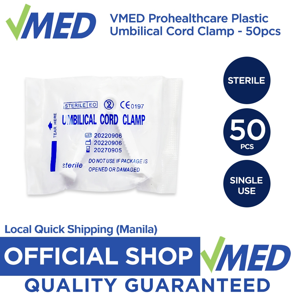 VMED Prohealthcare Umbilical Cord Clamp - 50 pcs | Shopee Philippines