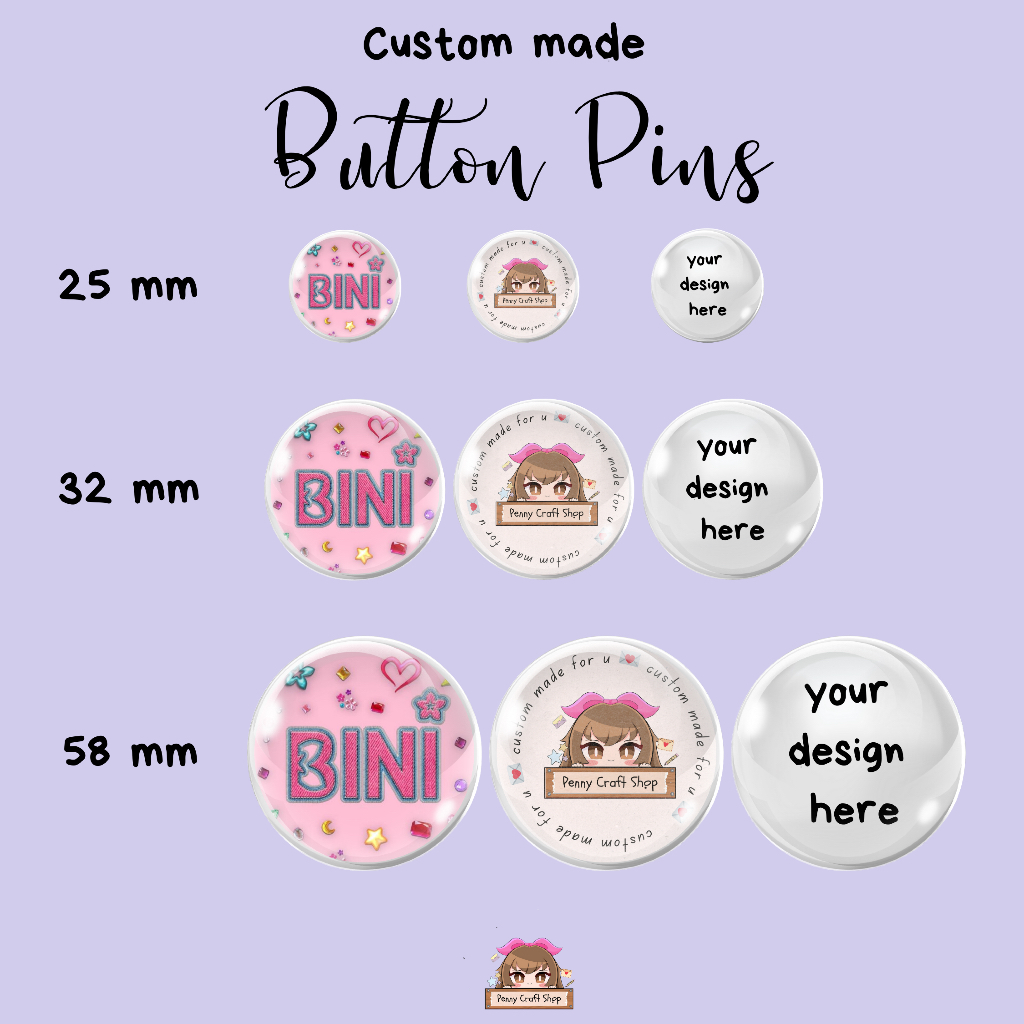 customized mini button pins 25mm | Shopee Philippines