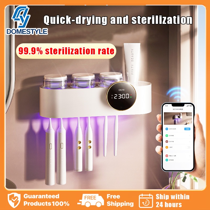 Toothbrush sterilizer UV Light Sterilizer Toothbrush Holder Cleaner ...