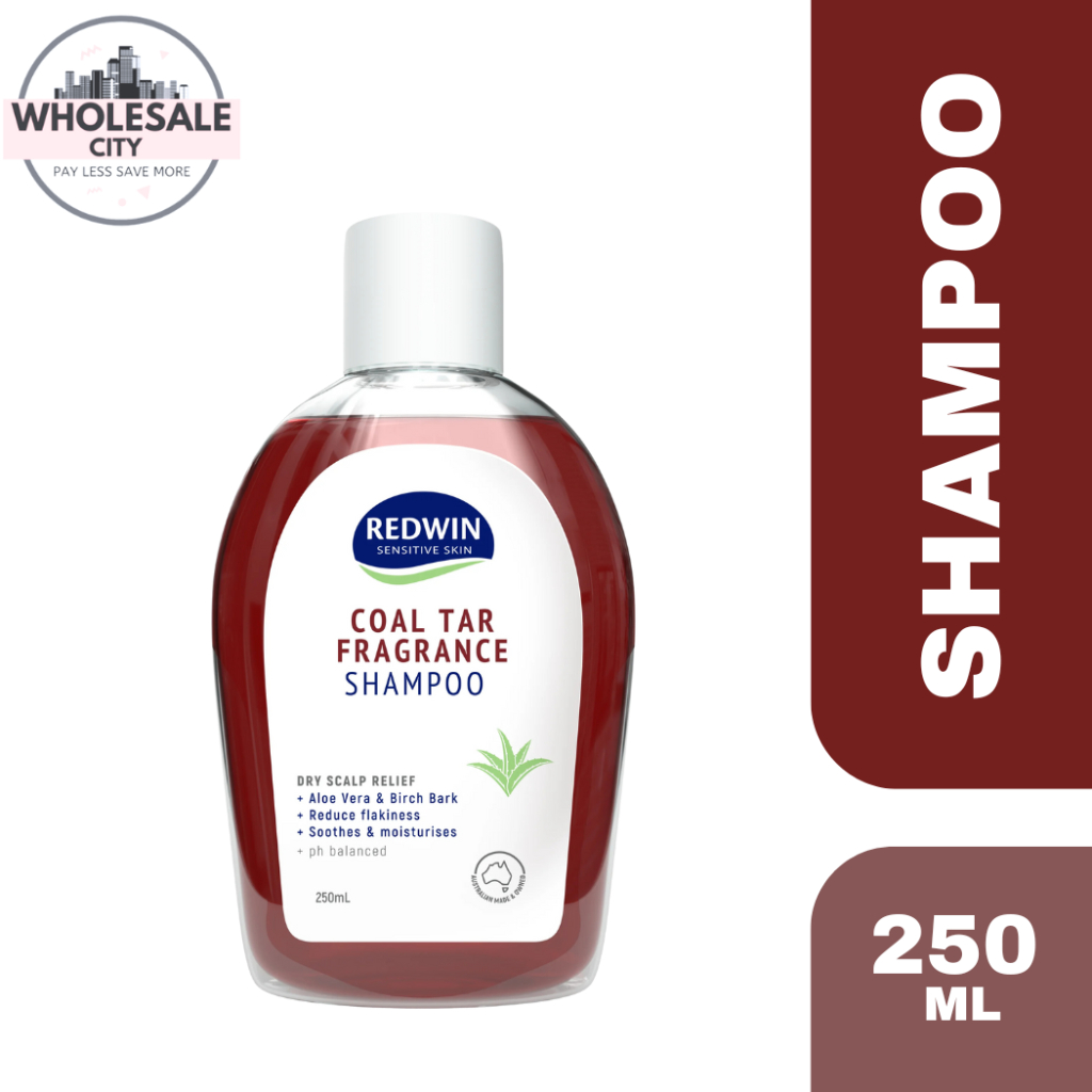 Redwin Coal Tar Fragrance Shampoo 250ml (New Packaging) | Shopee ...