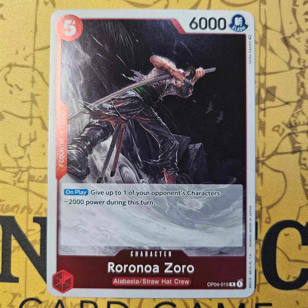 One Piece TCG [ENGLISH] OP04-015 R Roronoa Zoro [ENGLISH VERSION] | Shopee Philippines