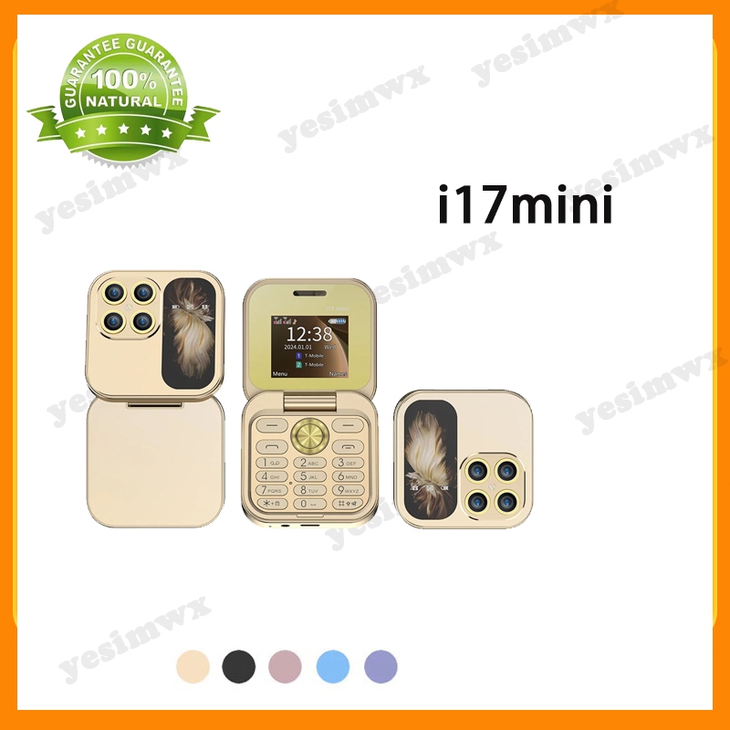 Flip Phone i17 Mini Mobile Phone 2G 3G dual card flipphone Keypad Basic ...