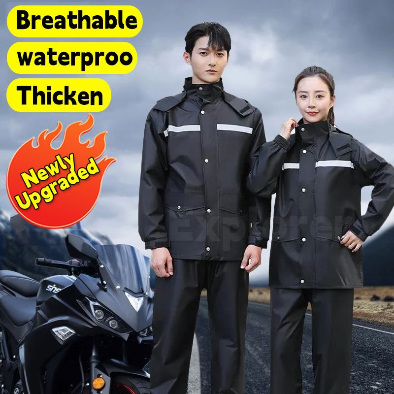 Reflective Raincoat Set Adult Rain Coat for Motorcycle kapote Rain Coat ...