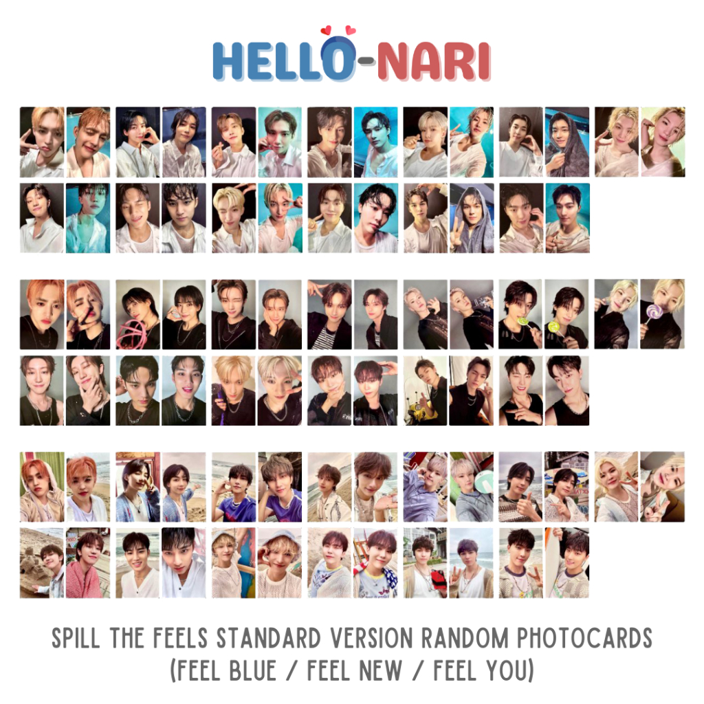 SEVENTEEN SPILL THE FEELS Standard Version - Official Random Photocards (Feel Blue / New / You ...