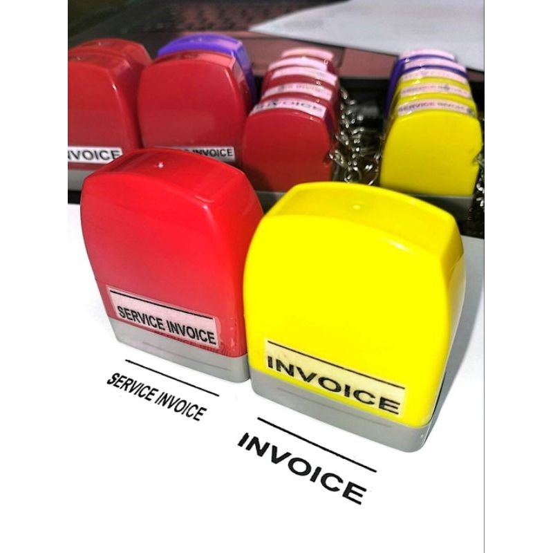 SERVICE INVOICE SALES INVOICE l customized self inking stamp | Shopee ...