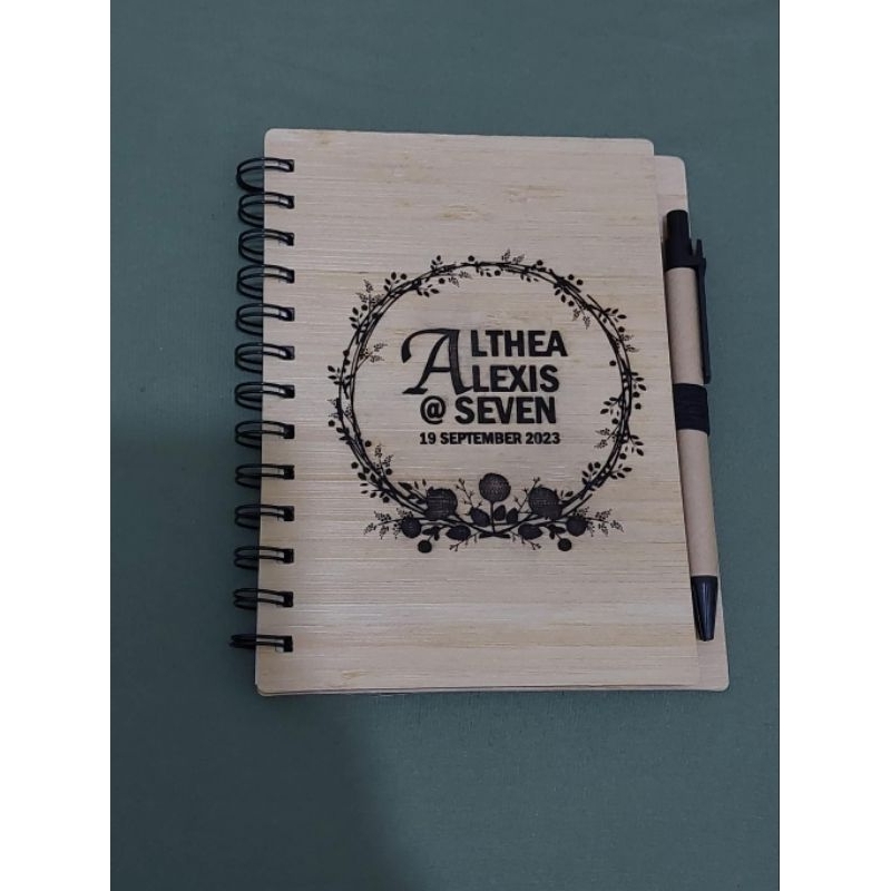 Personalized Notebook laser engraved | Shopee Philippines