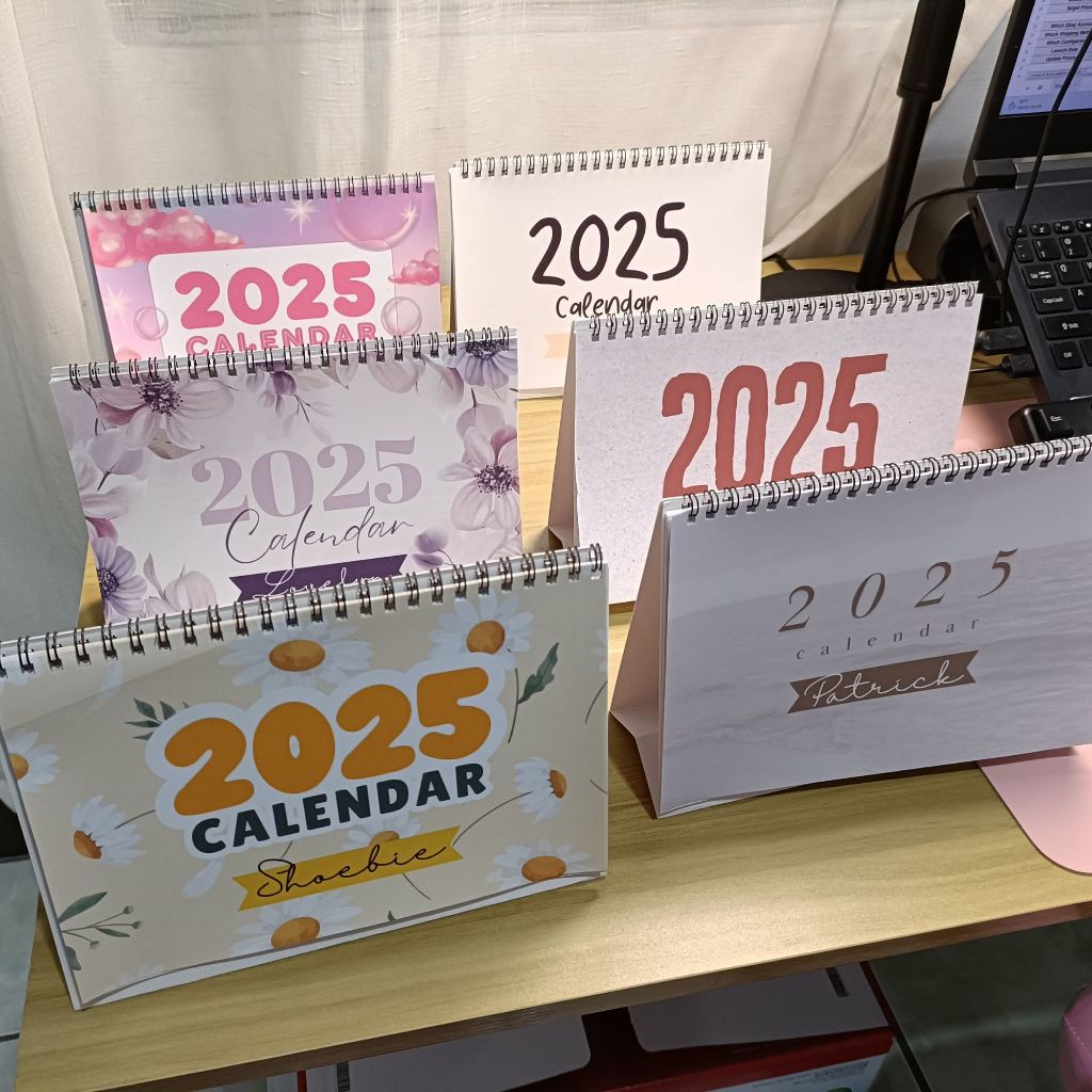 2025 Calendar Personalized Desk Table WITH NAME Planner A5 Big Gift ...