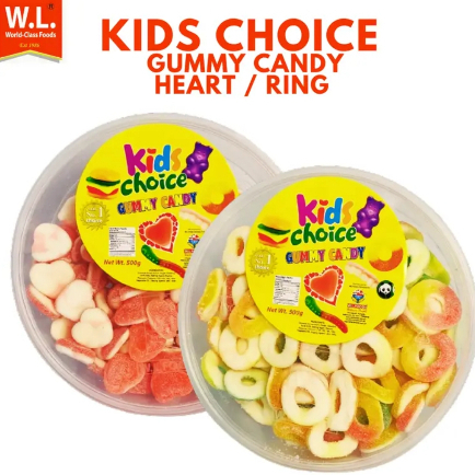 Kids Choice Ring / Heart GummyCandy Chewy Delicious Sugar ...