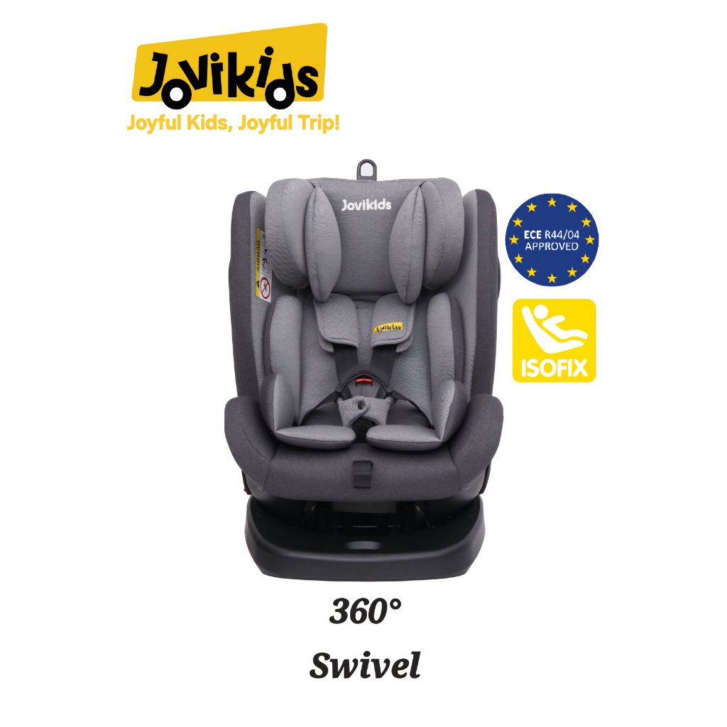 Jovikids Angela Isofix with Top Tether, 360 Degree Swivel Isofix Car ...