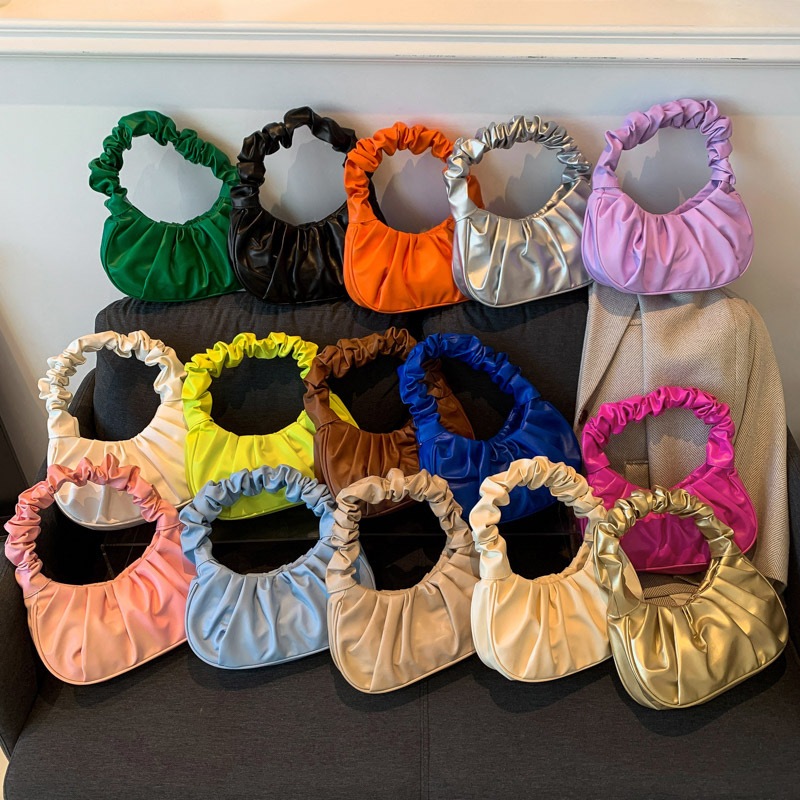 Mumu 3054 Cute Mini Wrinkled Clouds Sweet Women Kili Kili Bag Students ...