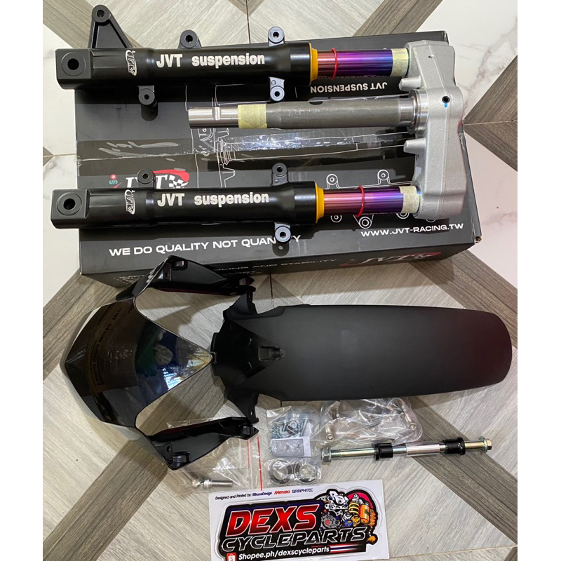 JVT FRONT SUSPENSION PRELOAD TITANIUM W/ TPOST FOR SNIPER 150 | Shopee ...