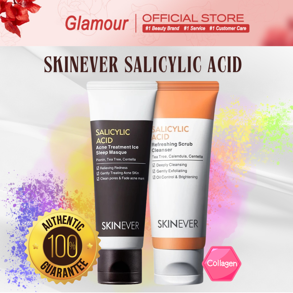SKINEVER Salicylic Acid Acne Treatment Set Moisturizing Masque Deep ...