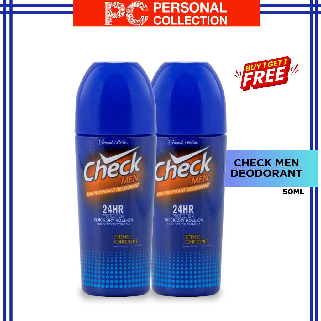 Personal Collection Buy1 Take1 Check Men Antiperspirant Deodorant 24hrs ...