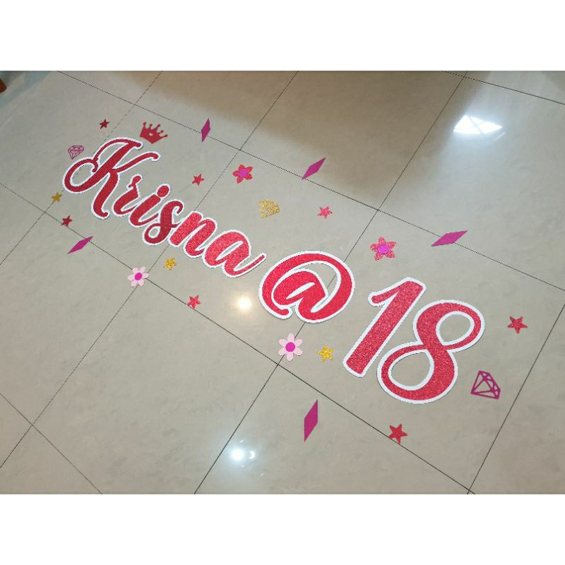 Personalized Name Backdrops / Lettering Backdrop for Birthday Party ...