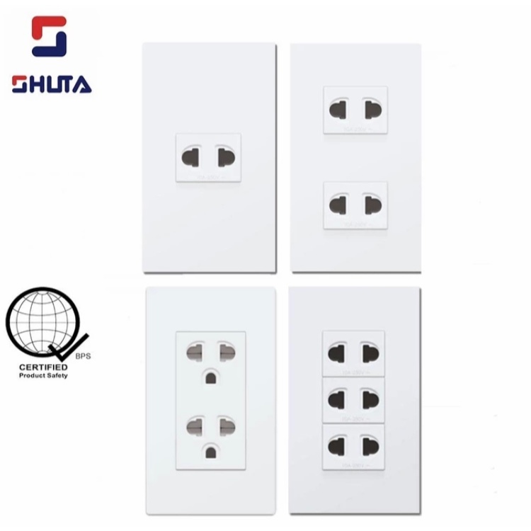 SHUTA WIDE UNIVERSAL OUTLET SET WIDE DUPLEX UNIVERSAL OUTLET WITH ...