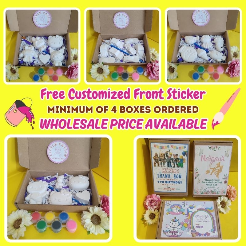 Mini Plaster Painting Set (with box and paint) | Shopee Philippines