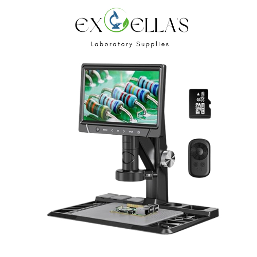 10" Digital Microscope Soldering Microscope for Electronics Repair ...
