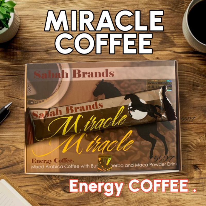 Sabah Miracle Coffee 1BOX Energy Coffee Indonesia, Malaysia, 20g/stick ...