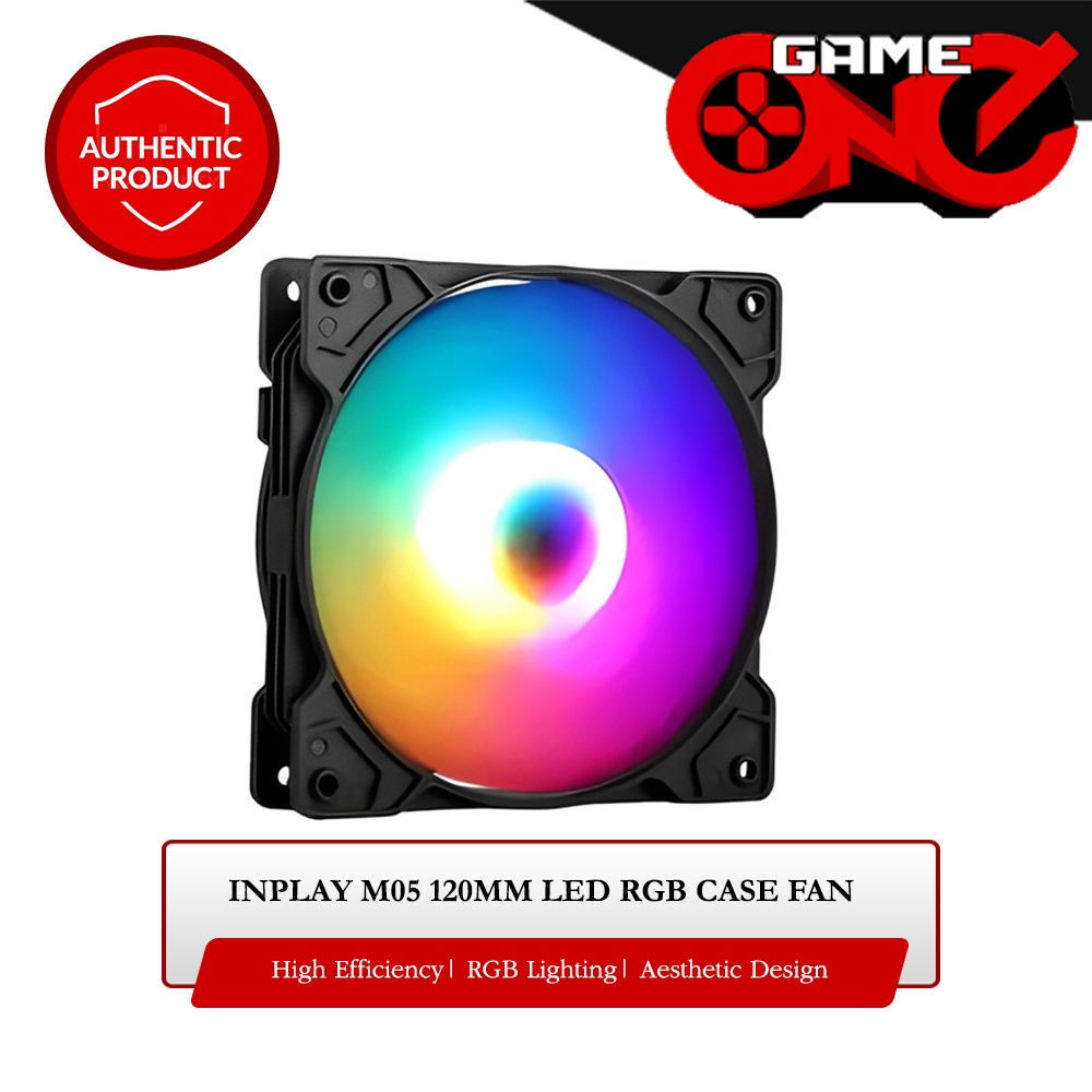 Inplay M05 120mm LED RGB Case Fan [Black] | Shopee Philippines