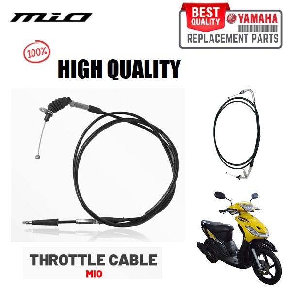 YAMAHA MIO SPORTY THROTTLE CABLE YAMAHA MIO SPORT STOCK CARB motorcycle ...