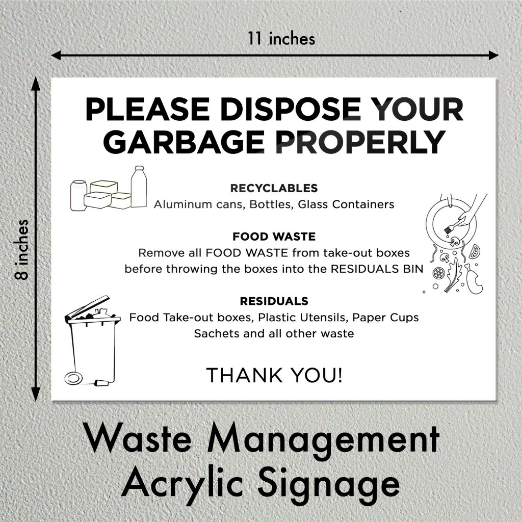 Shop garbage signage for Sale on Shopee Philippines