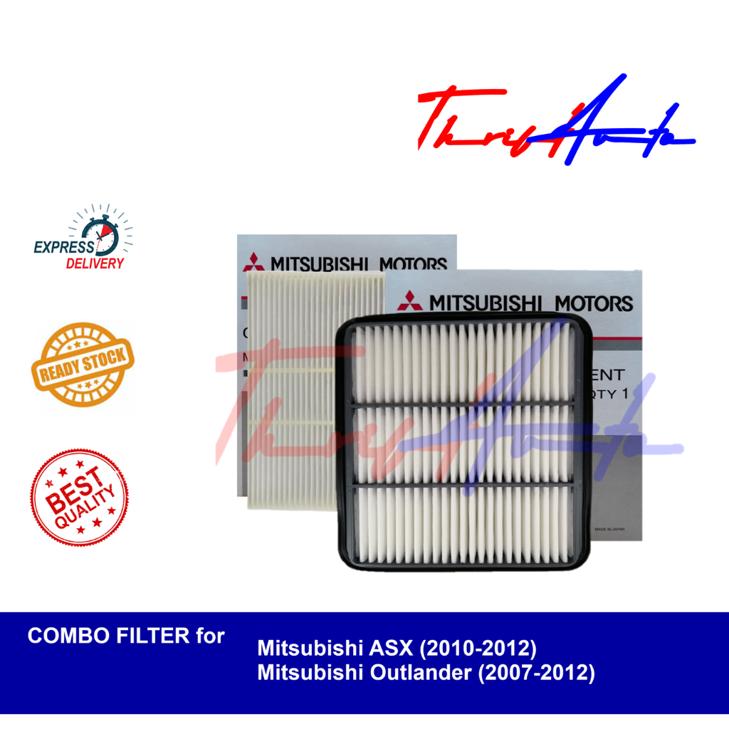 COMBO Filters (Aircon & Air) for Mitsubishi ASX (2010 - 2012) and ...