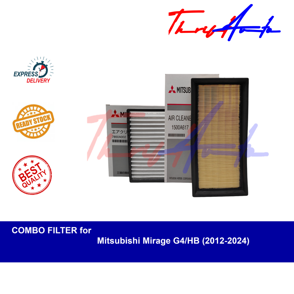 COMBO Filters (Aircon & Air) for Mitsubishi Mirage G4/HB (2012 - 2024 ...