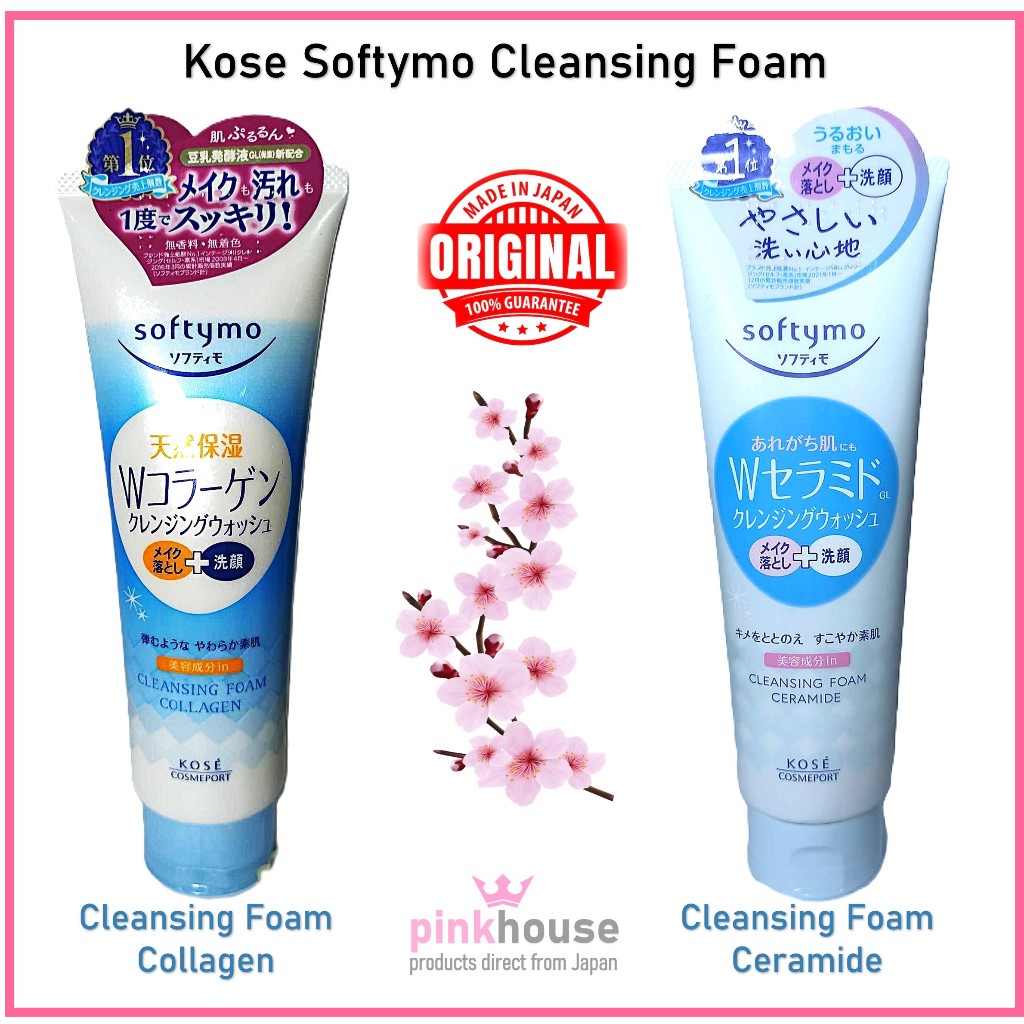 Kose Softymo Cleansing Foam Collagen / Ceramide 190g | Shopee Philippines
