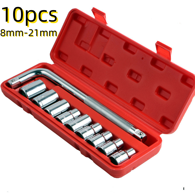 10pcs Bicycle Motorcycle Car Repairing Tool Set 10 Pcs Socket Wrench ...