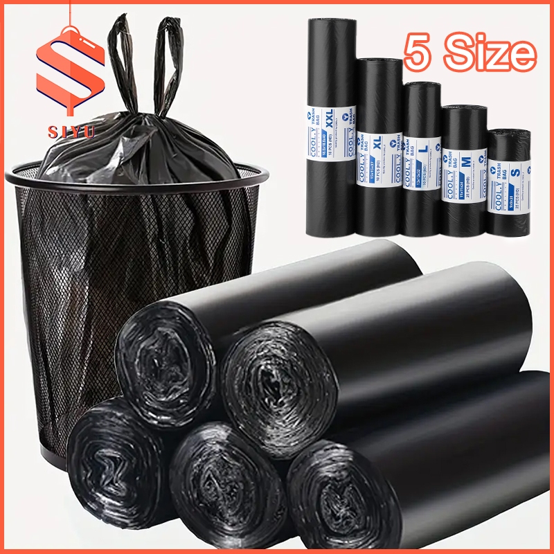 Garbage Bag Black Trash Bag Makapal Plastic Garbage Bag Strong Plastic ...