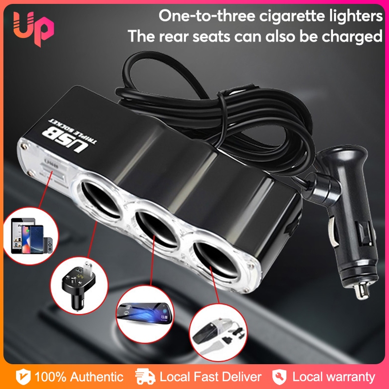 4 in 1 Car Cigarette Lighter with USB Port Fast Charging 12-24V USB ...