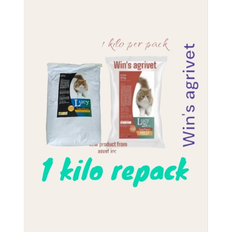 LUCY CAT adult /all age 1kilo/pack tuna flavor | Shopee Philippines