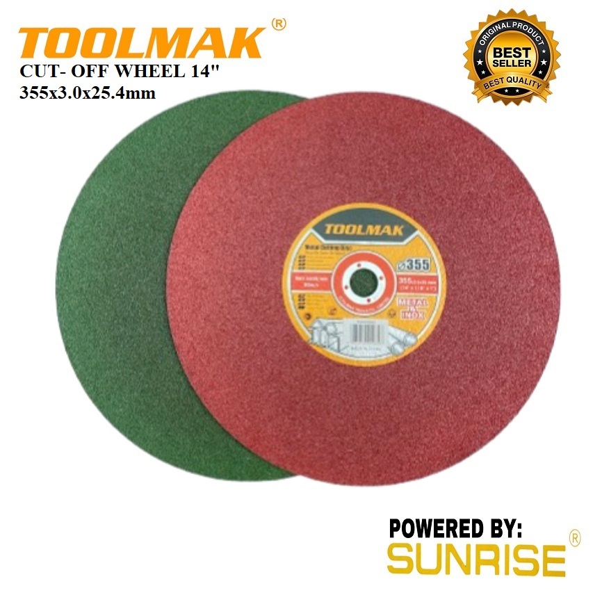 TOOLMAK CUT OFF WHEEL #14 FOR METAL CUTTING ( 1PC) | Shopee Philippines