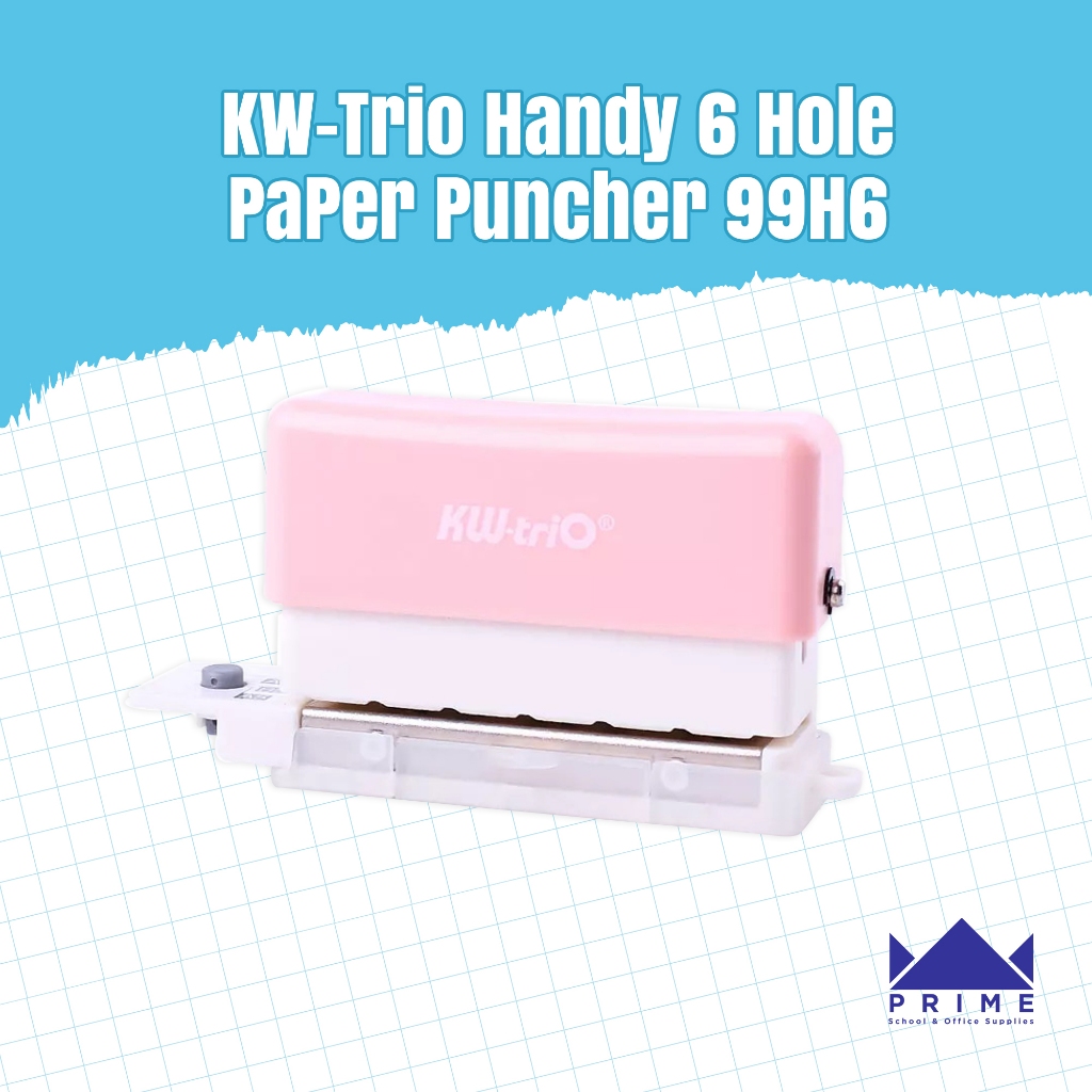Kw-trio Handy Loose-leaf Paper 6 Hole Puncher 099H6 | Shopee Philippines