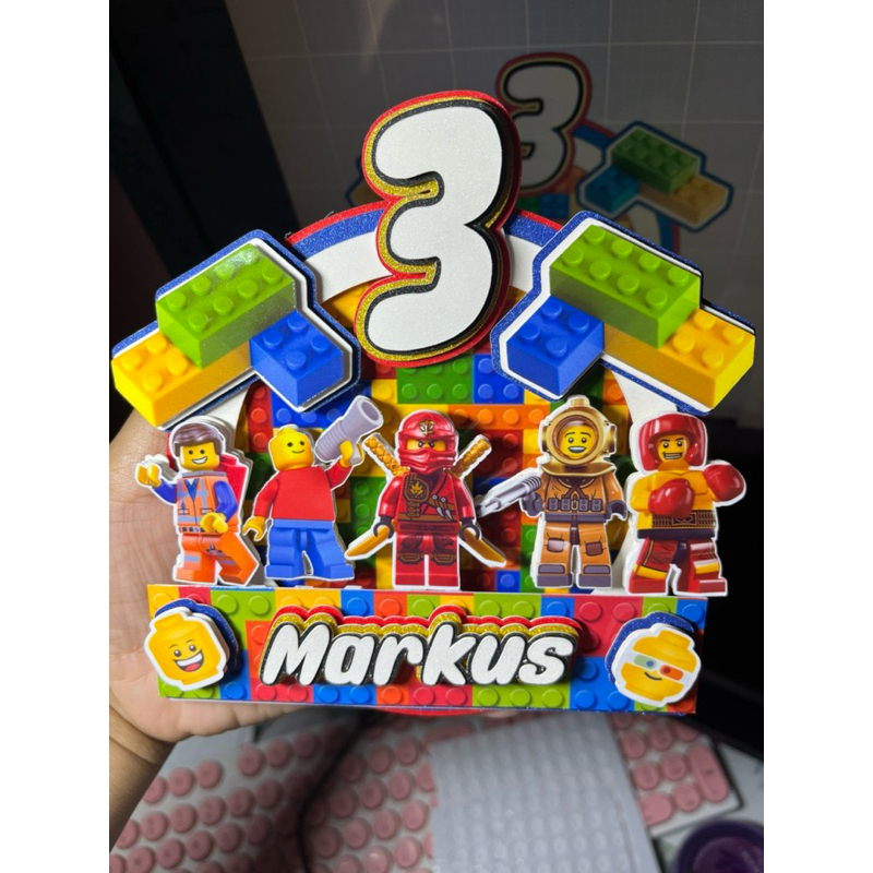 Lego Cake Topper Layered | Shopee Philippines