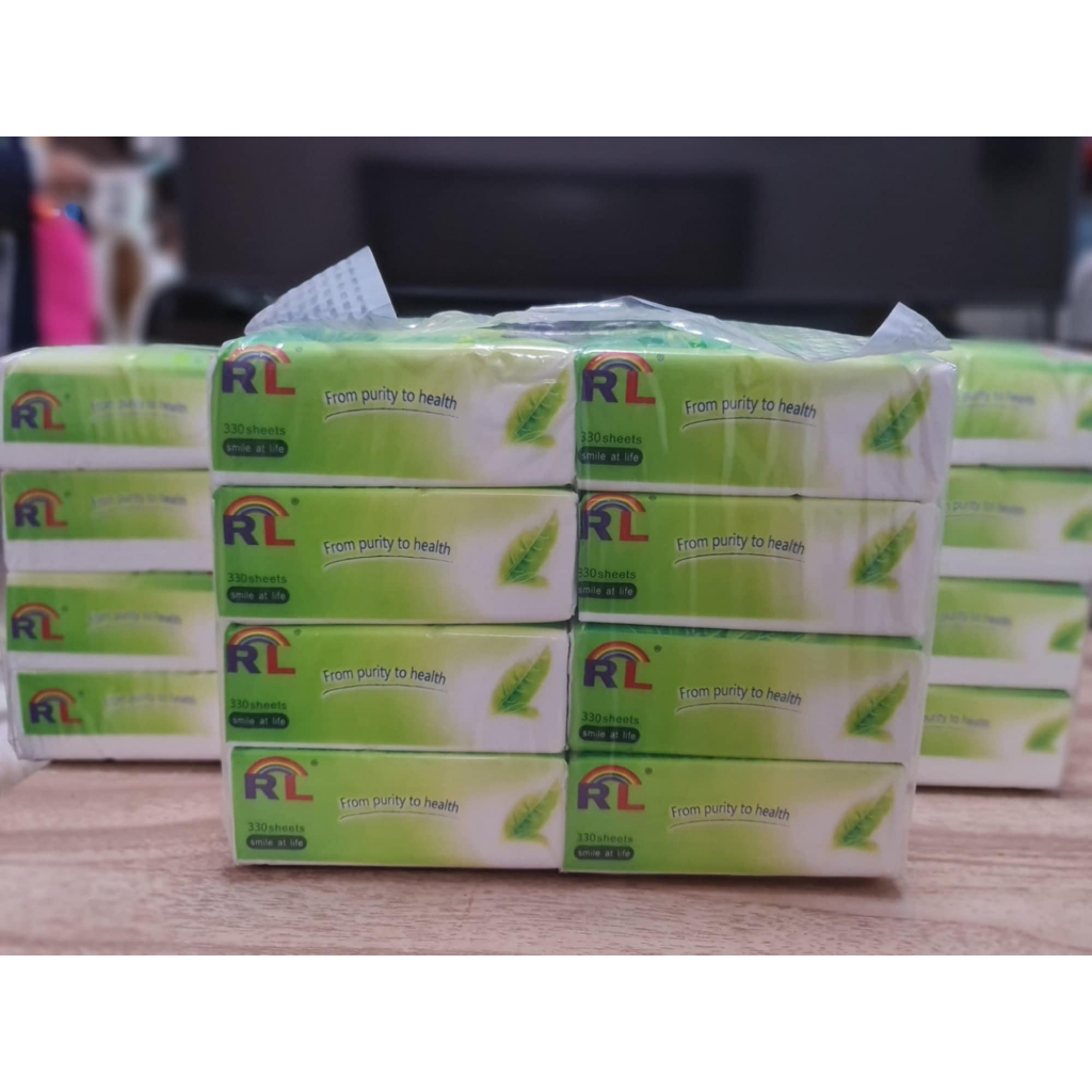TDS Paper Towel Facial Tissue RL Rainbow Life interfolded 3 layers 330 ...