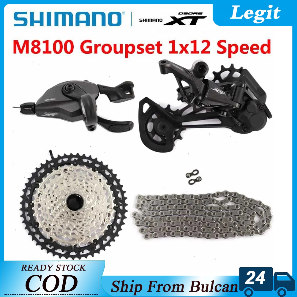 DEORE XT M8100 12 Speed Groupset Mountain Bike Shifter Rear Derailleur Cassette 10-51T 11-46/50 ...