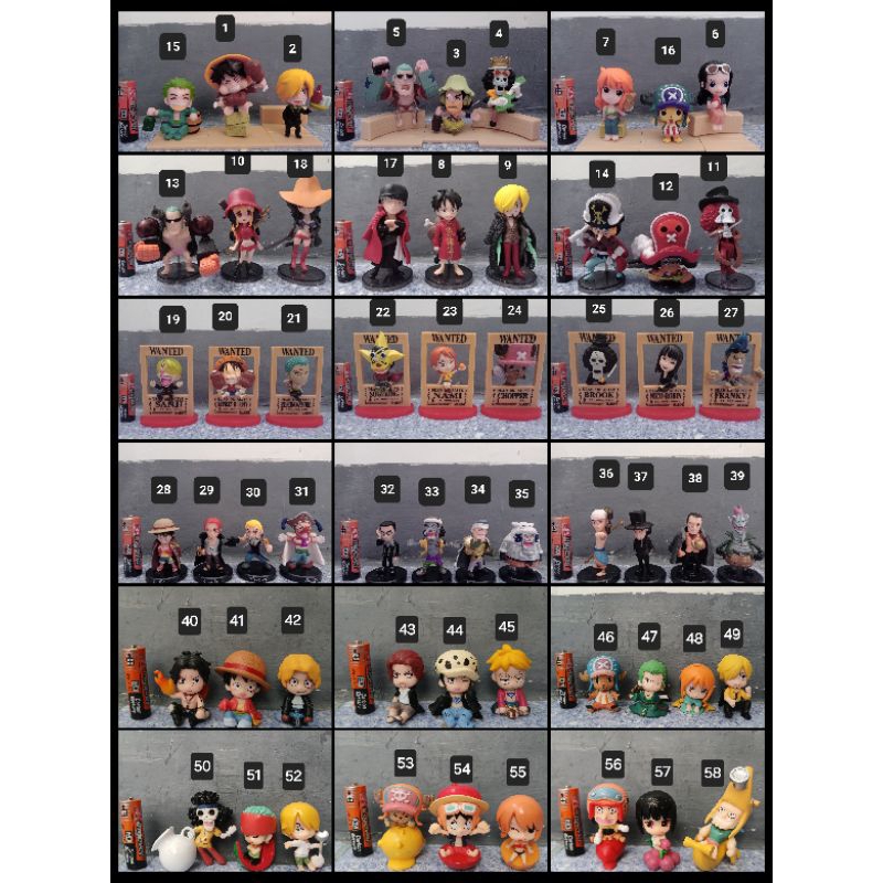 One Piece Mini Action Figure (KO/BL) | Shopee Philippines