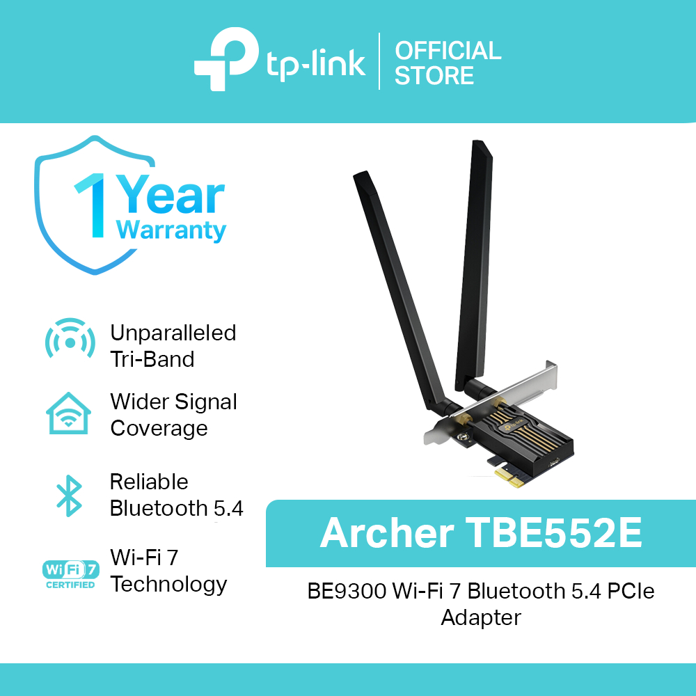 TP-Link | Archer TBE552E | BE9300 | Tri-Band | Wi-Fi 7 | Bluetooth 5.4 ...