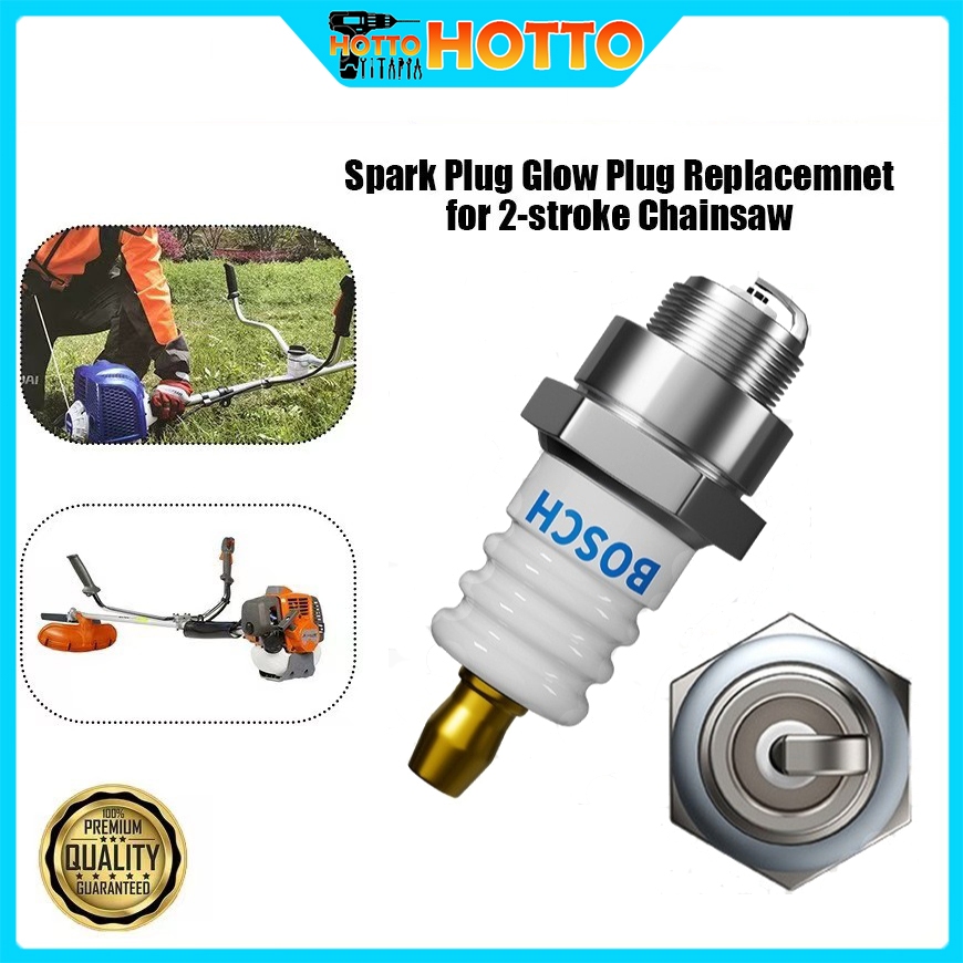 TD40 Bosch WS7F Spark Plug Fits Grass Cutter Chainsaw 2 Stroke Small ...