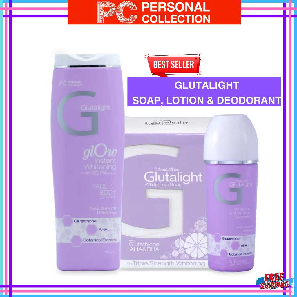 Personal Collection Glutalight Lotion, Soap and Deodorant Glutathione ...