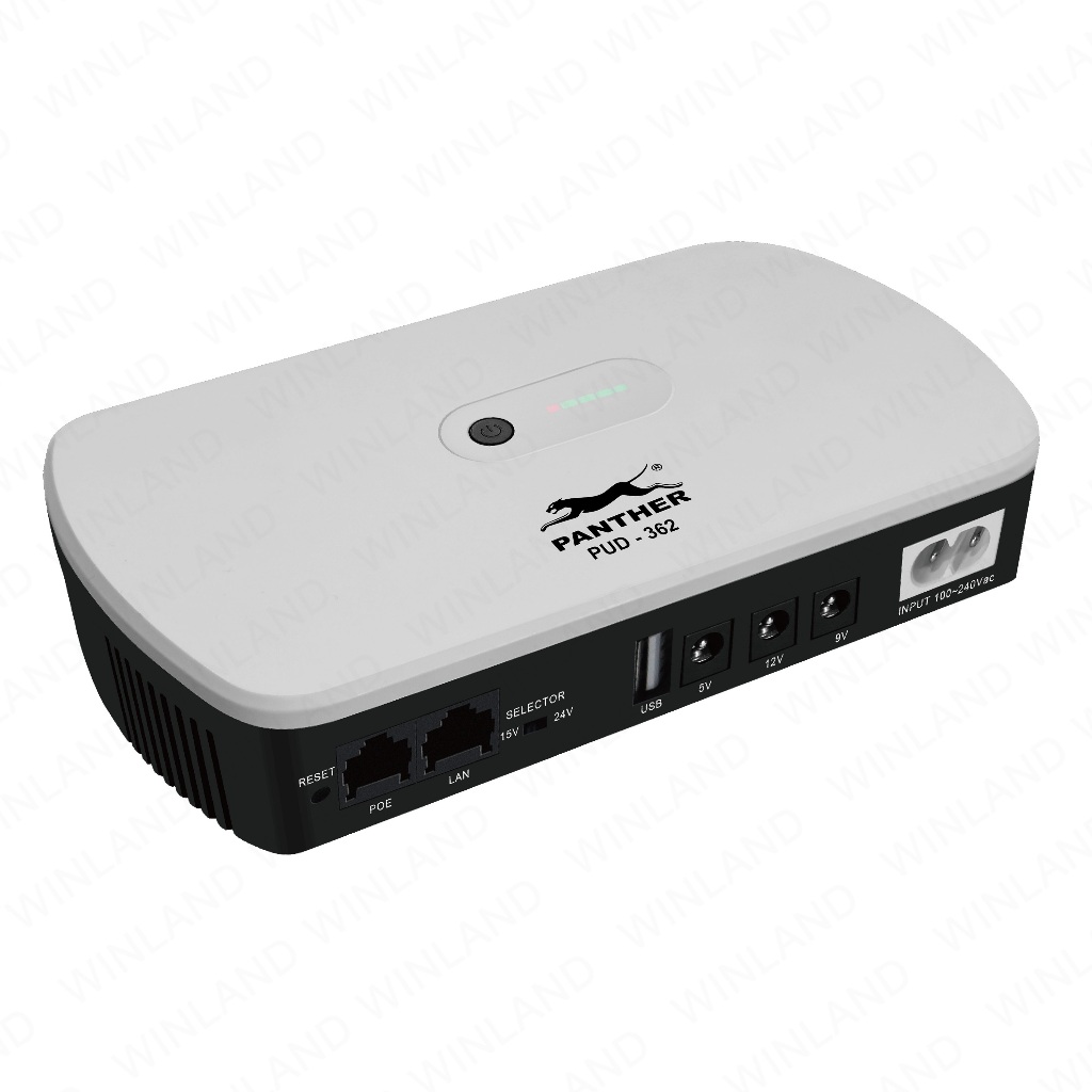 Panther by Winland Mini DC UPS 36W 5V/9V/12V/POE for Wifi Router, Modem ...