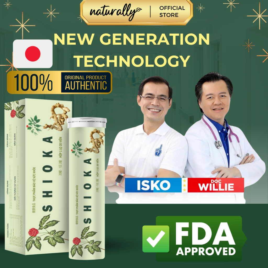SHIOKA JAPAN TOP HERBAL EFFERVESCENT 20 TABLET REMOVE FIBROIDS CYSTS ...
