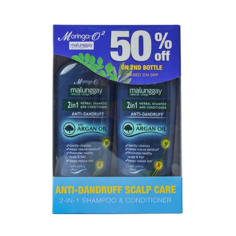 [ VALUE PACK ] Moringa-O2 Anti-Dandruff Scalp Care 2 - in - 1 Shampoo ...
