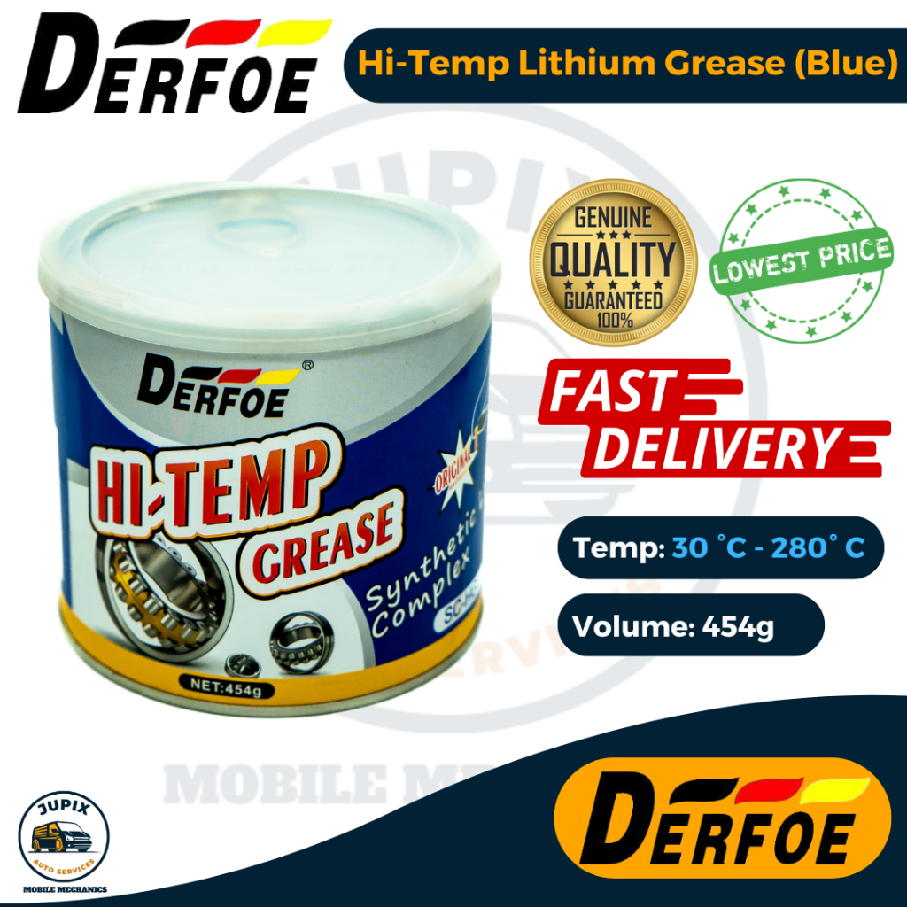 Derfoe Hi-Temp Lithium Grease (Blue) 454g | Shopee Philippines